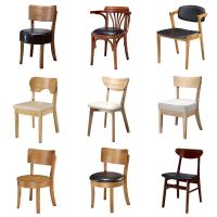 China Upholstered Wooden Restaurant Chair 60x60xH75cm for Cafe Bistro Dining Room Commercial Use for sale