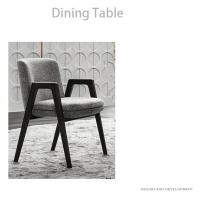 China Commercial Upholstered Dining Chair with Armrest Solid Wood Frame 60x60xH75cm for Restaurant Cafe Hotel for sale