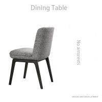 China Commercial Upholstered Dining Chair with Armrest Solid Wood Frame 60x60xH75cm for Restaurant Cafe Hotel for sale