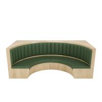 China Commercial Cafe Booth Seating Set with Wood Table and Chairs for Restaurant Hotel Bistro 120x60xH75cm for sale