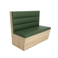 China Commercial Cafe Booth Seating Set with Wood Table and Chairs for Restaurant Hotel Bistro 120x60xH75cm for sale
