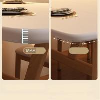 China Custom Modern Wooden Dining Table Set Solid Wood Table and Chairs for Restaurant Cafe Bistro Home 120x60xH75cm for sale