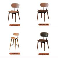 China Industrial Bent Plywood Dining Chair Set 4 Pcs Commercial Restaurant Furniture for sale