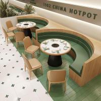 China Wholesale Custom Restaurant Booth Set Modern Solid Wood PU Leather Durable Commercial Seating for sale