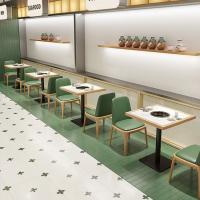 China Wholesale Custom Restaurant Booth Set Modern Solid Wood PU Leather Durable Commercial Seating for sale