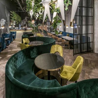 China Customizable Commercial Restaurant Sofa Bench High Density Foam Solid Wood PU Leather 16 Years OEM for sale