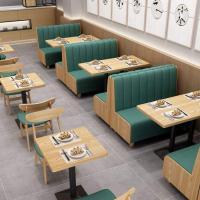 China Modern Restaurant Booth Sofa PU Leather Seat Customizable Cafe Furniture 4-Layer Export Packing for sale
