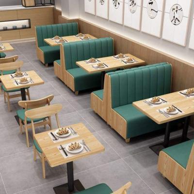 China Modern Restaurant Booth Sofa PU Leather Seat Customizable Cafe Furniture 4-Layer Export Packing for sale