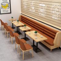 China Solid Wood Modern Restaurant Booth Seating with Multi-Functional Cafe Sofa for Commercial Dining for sale