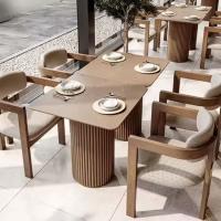 China Commercial Restaurant Dining Table Chair Booth Set Solid Wood High Density Foam Customizable Seating for sale