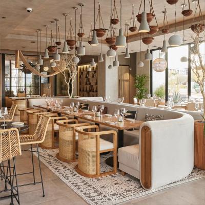 China Customizable Eco-Friendly Solid Wood Restaurant Furniture Set for Commercial Dining for sale