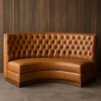 China Weather Resistant Leather Seat Booth 2 Seater 4 Seater Modular Restaurant Cafe Furniture for sale