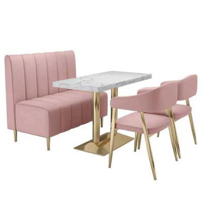 China Customizable Leatherette Booth Seating Durable Restaurant Cafe Furniture with Solid Wood Frame for sale