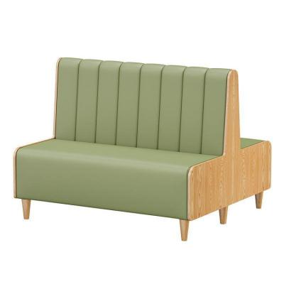 China Customizable Leather Upholstered Double Booth Seating 2-Seat Banquette Bench for Restaurant Cafe for sale