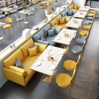 China Modern Leisure Leather Sofa Set for Restaurant Hotel Cafe Commercial Use Customizable for sale