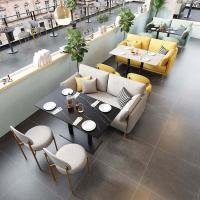 China Custom Fire Retardant Fabric Sofa for Restaurant Cafe Commercial Use 2 Seater for sale