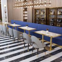 China Customizable Modern Bar Table and Chairs Set for Restaurant Cafe Pub 2 Seat for sale