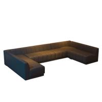 China Customizable U-shaped Sofa with High-density Foam and Modern Design for Music Bars for sale