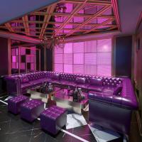 China Customizable U Shape KTV Nightclub Sofa with High Density Foam for Hookah Party Counter for sale
