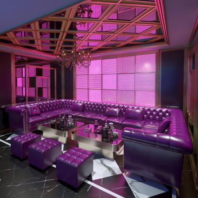 China Customizable U Shape KTV Nightclub Sofa with High Density Foam for Hookah Party Counter for sale