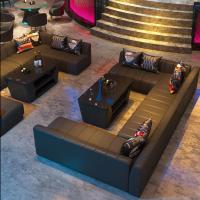 China Customizable U Shape KTV Nightclub Sofa with High Density Foam for Hookah Party Counter for sale