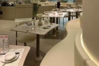 China Modern Design Restaurant Chair with Metal Legs for Commercial Grade Use in Cafes and Hotels for sale