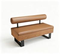 China Eco-Friendly Customizable Bench Booth Seating with Durable Metal Frame for Commercial Dining Sets for sale
