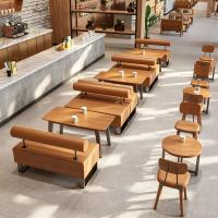 China Modern Design Restaurant Furniture Set with Durable Metal Frame and High Density Foam for Commercial Use for sale