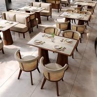 China Retro Style Solid Wood Restaurant Table and Chair Set Customizable Cafe Furniture for sale