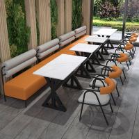 China Customizable Modern Luxury Eco-Friendly Restaurant Furniture Set Cafe Booth Seating for Commercial Dining for sale