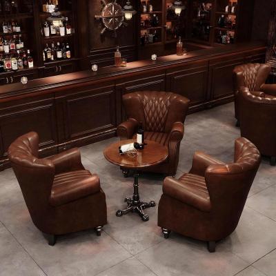 China Solid Wood Restaurant Table with Vintage Iron Legs and Customizable Design for Commercial Use for sale