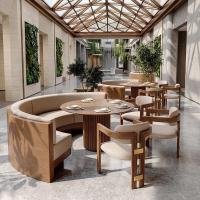 China Commercial Grade Modern White Wood Restaurant Set Durable Easy-Clean for Hotel Cafe Project Bulk Order for sale
