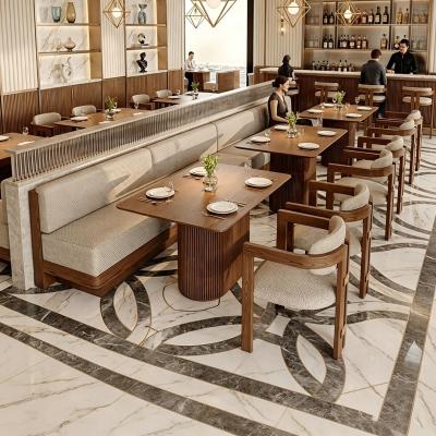 China Commercial Grade Modern White Wood Restaurant Set Durable Easy-Clean for Hotel Cafe Project Bulk Order for sale