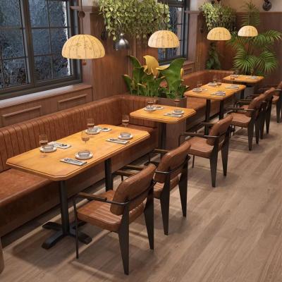 China Modern Solid Wood Restaurant Furniture Set Customizable for Cafe and Commercial Dining for sale