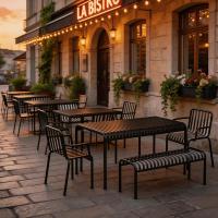 China Modern Style Eco-Friendly Waterproof Aluminum Outdoor Furniture Set for Patio and Garden for sale
