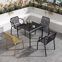 China Weather-Resistant Aluminum Garden Chairs with Modern Design for Outdoor Furniture and Restaurant Sets - Fully Customizable for sale