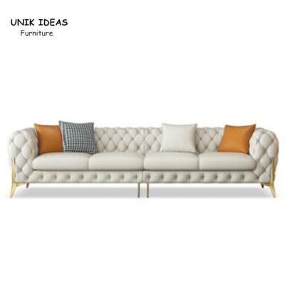 China Customizable Leather Sectional Sofa Set 144 Inch 132 Inch Living Room Couch for sale