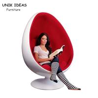 China Fiberglass Egg Chair Swing with Speaker 135cm Living Room Lounge Pod for sale