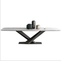 China Slate Dining Table and Chairs Set 8 Seater 140cm High Kitchen Counter Height Customizable for sale