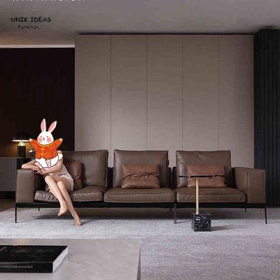 China Customizable L Shaped Genuine Leather Sofa 3 Seater Loveseat for Small Apartment for sale