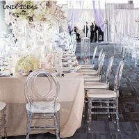 China Clear Acrylic Napoleon Chiavari Chair 40x43x92cm Wedding Banquet Party for sale