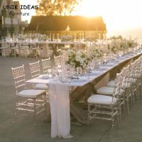 China Acrylic Chiavari Wedding Chair 40x40x92cm UV Stable Stackable Disassembly for sale