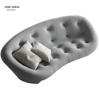 China Modern Moon Shape Fabric Sectional Sofa 3 Seat with Cuddler Customizable for sale