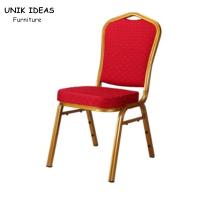 China Stackable Ballroom Wedding Banquet Chair Metal Hotel Party 46x56x93cm 150kg Load for sale