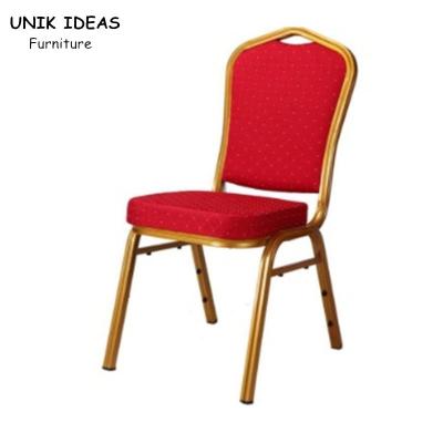 China Stackable Ballroom Wedding Banquet Chair Metal Hotel Party 46x56x93cm 150kg Load for sale