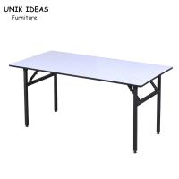 China White PVC Folding Banquet Table 6ft 8ft Rectangle HDPE Top Catering for sale