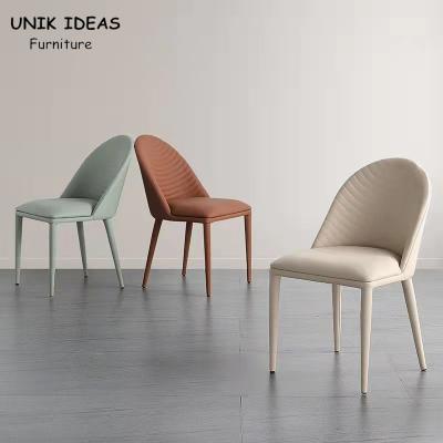 China Modern Minimalist Leather Dining Chair 45x45x82cm Custom Color European Style for sale