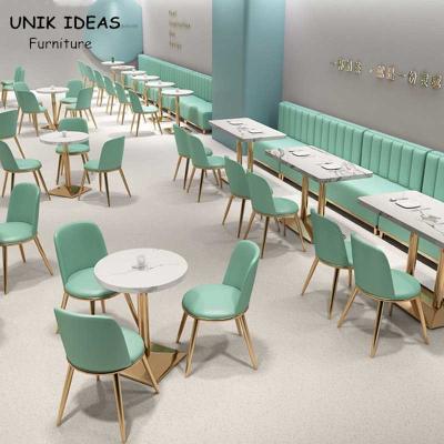 China Blue Leather 4 Seater Bistro Dining Table Set with Chairs 120x45x105cm for sale