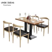 China Commercial Restaurant Dining Table and Chairs 130CM 140CM 150CM Single Side Booth for sale