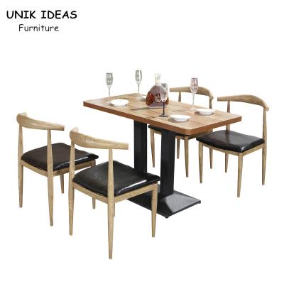 China Commercial Restaurant Dining Table and Chairs 130CM 140CM 150CM Single Side Booth for sale